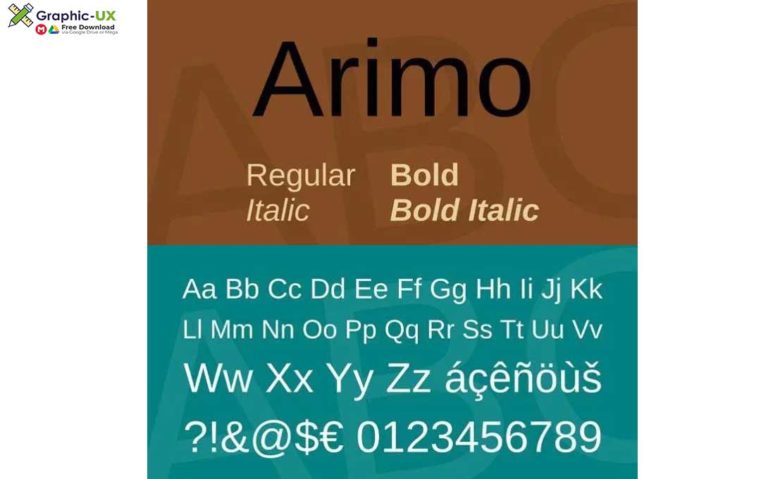 Arimo Font Family – GraphicUX