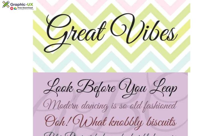 Great Vibes Font Free – GraphicUX