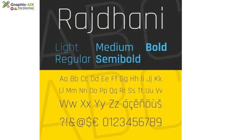 Rajdhani Font Family – GraphicUX