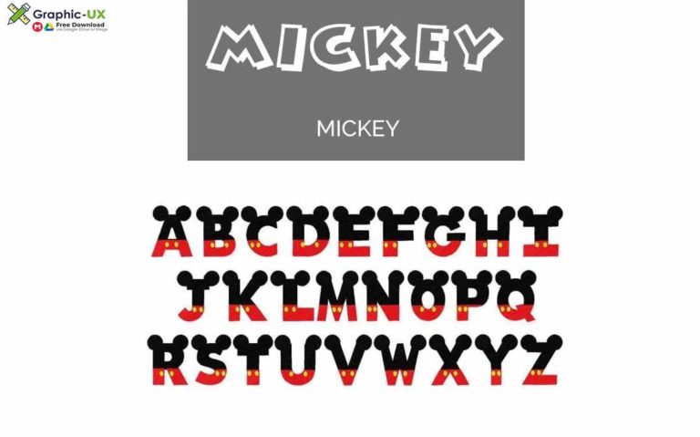 Mickey Ears font – GraphicUX